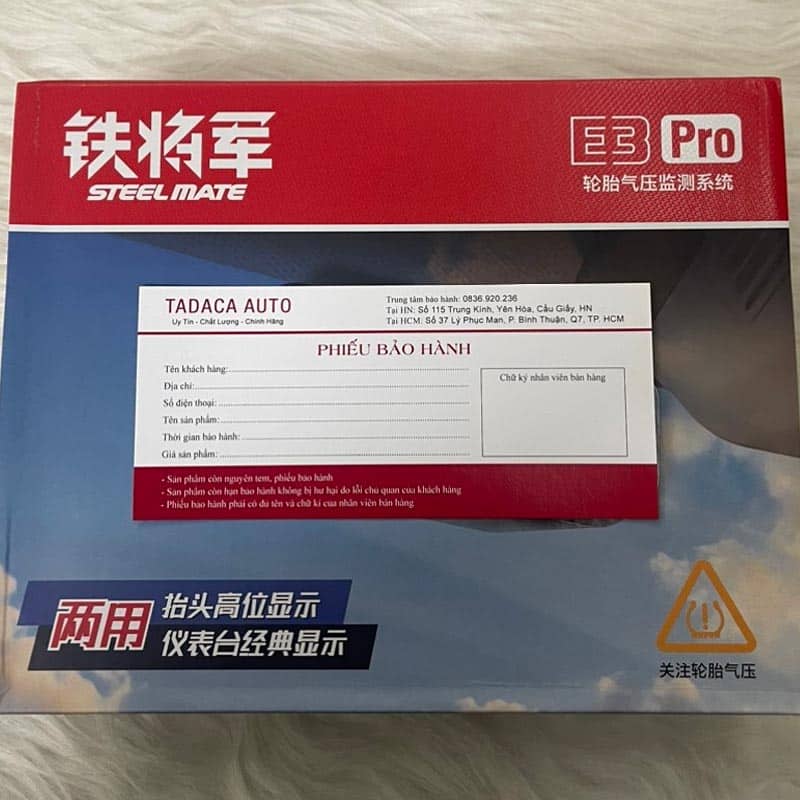 Cảm Biến Áp Suất Lốp Ô Tô Steelmate E3 Pro